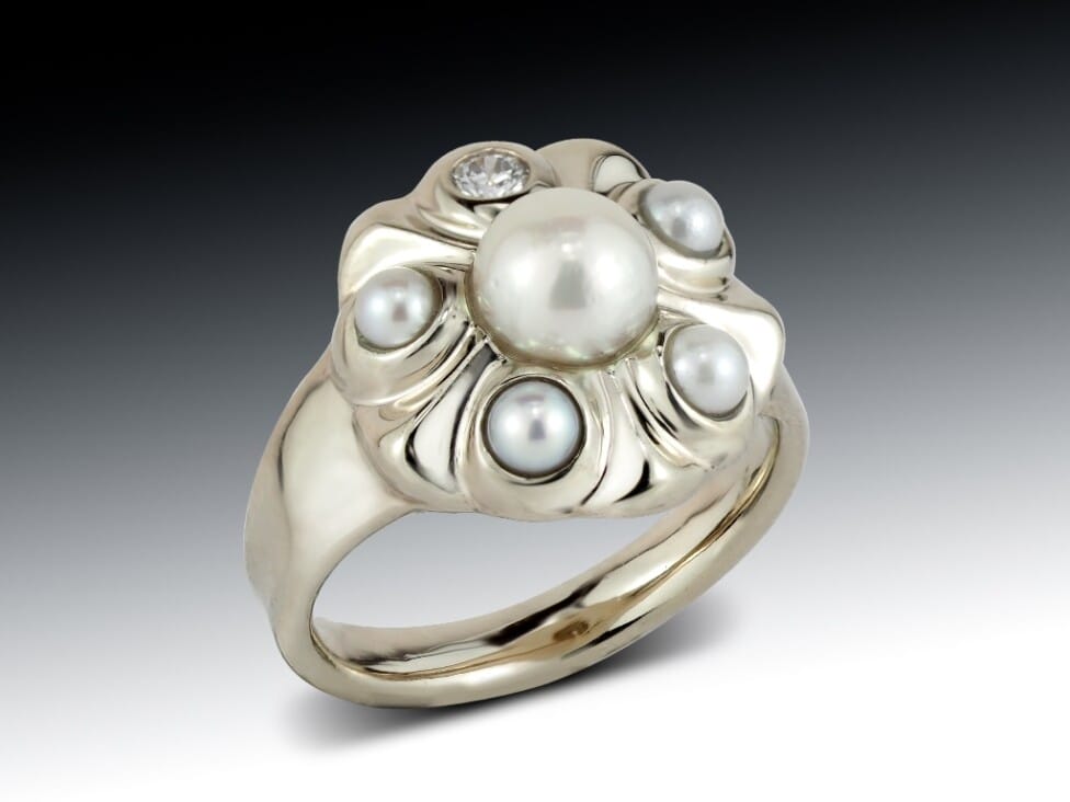 Pearl Flower Ring | Skylight Jewelers